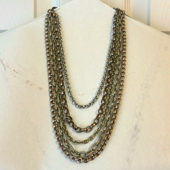 Sabika | Jewelry | Sabika Classic Multi Color 5 Chain Necklace Can Be ...